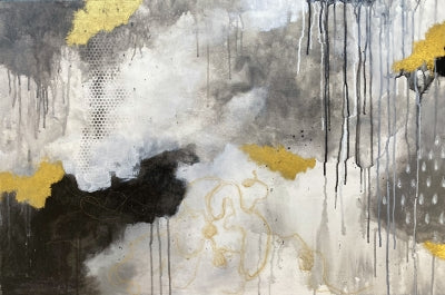 Michelle Bergman, Artist, Gold Overpowers Gloom, ADC Fine Art, Mixed ...