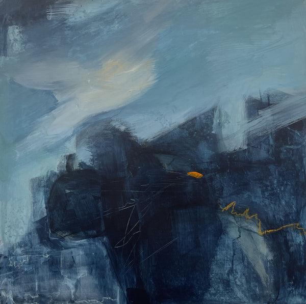 Kelly Dillard, artist, Abstract in Blue VI, ADC Fine Art, painting ...