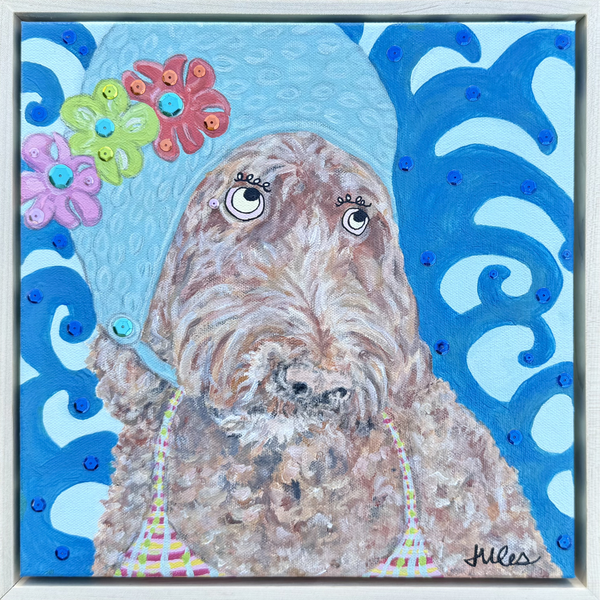 Jules Gissler , Artist , Debbie , ADC Fine Art , acrylic, ink & sequins ...