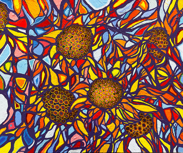 Todd Mosley, artist, Flower Bomb, ADC Fine Art, painting, original art ...