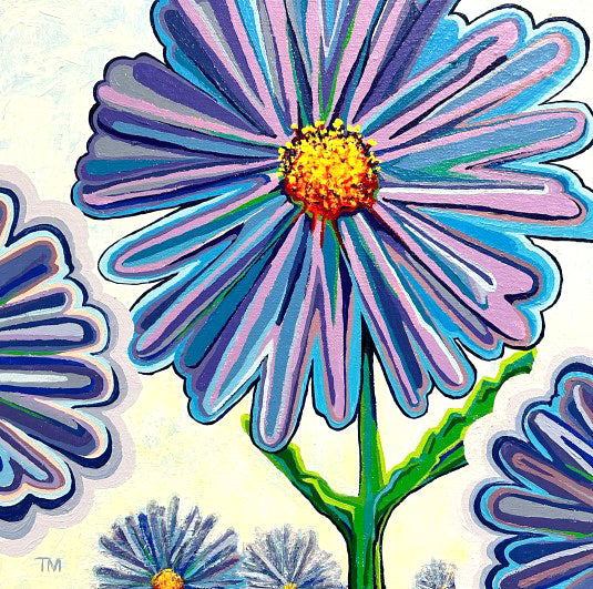 Todd Mosley, artist, September (Aster), ADC Fine Art, painting ...