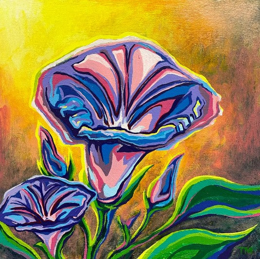 Todd Mosley, artist, Septmeber (Morning Glory), ADC Fine Art, painting ...