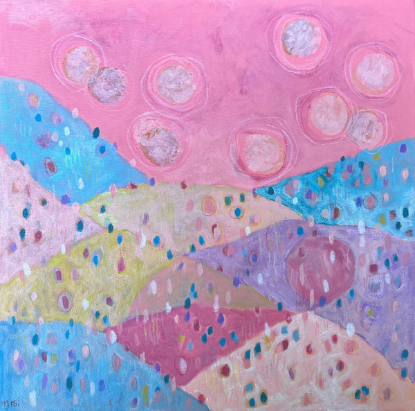 Margot Roi, artist, PINK MOON, ADC Fine Art, painting, original art ...