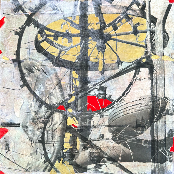 Valerie Allen, artist, Rural Infrastructure IV, ADC Fine Art, mixed ...