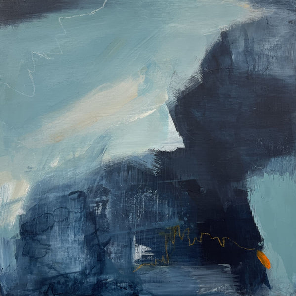 Kelly Dillard, artist, Abstract in Blue IV, ADC Fine Art, painting ...