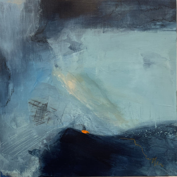 Kelly Dillard, artist, Abstract in Blue V, ADC Fine Art, painting ...