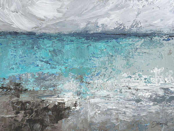 Julie Hamel, artist, Rhythm of the Waves, ADC Fine Art, painting ...